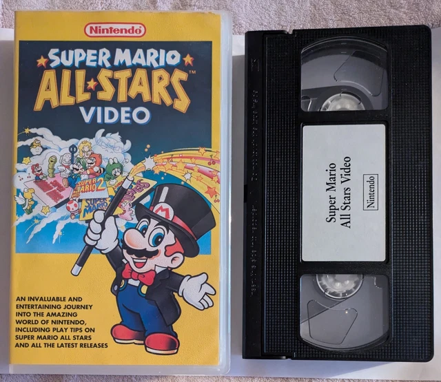 SUPER MARIO ALL Stars Uk Vhs Promotional Video Snes Nintendo Vgc - Free ...
