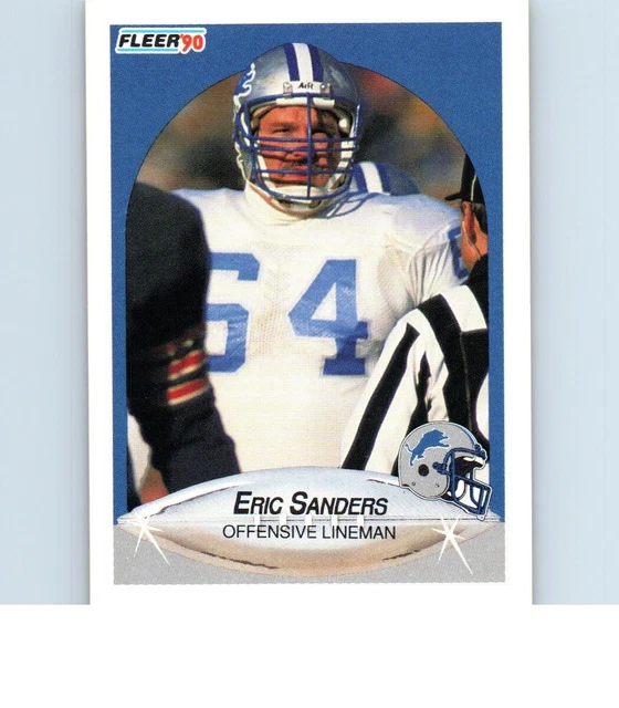 CARTE À COLLECTIONNER football Eric Sanders 285 Lions 1990 Fleer NFL EUR 1,98 - PicClick FR