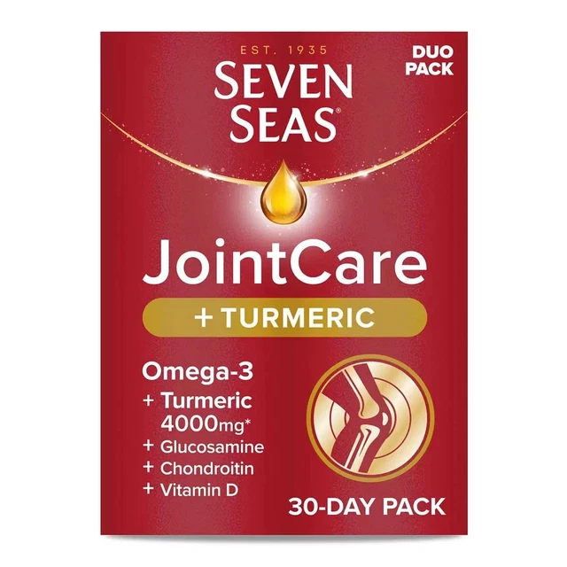 SEVEN SEAS JOINTCARE Turmeric Omega-3 Duo Pack - 30Tablets + 30Capsules ...