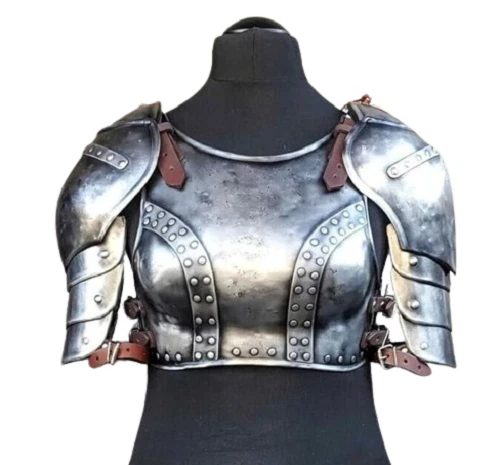MEDIEVAL LADY CHEST Armor Fantasy Pauldrons Women Armor LARP Cosplay ...