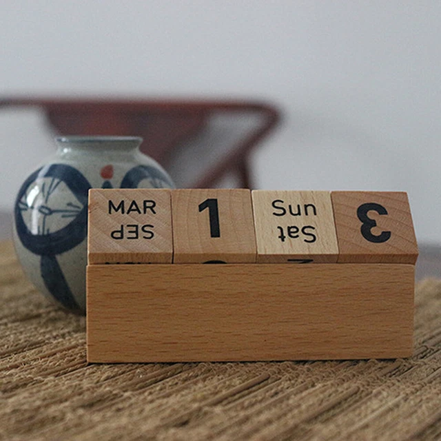 OFFICE DESK CALENDAR Manual Calendar Perpetual Calendar Blocks Calendar ...