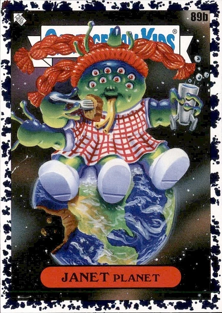 2021 GARBAGE PAIL Kids FOOD FIGHT Booger noir Janet PLANET #89b EUR 1 ...