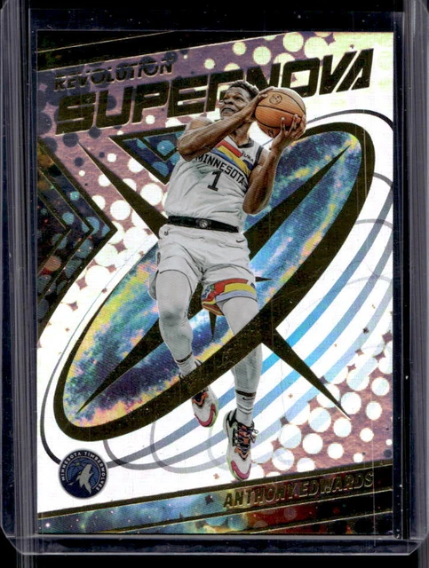 2022-23 REVOLUTION ANTHONY Edwards Supernova #3 Minnesota lupi di legno ...