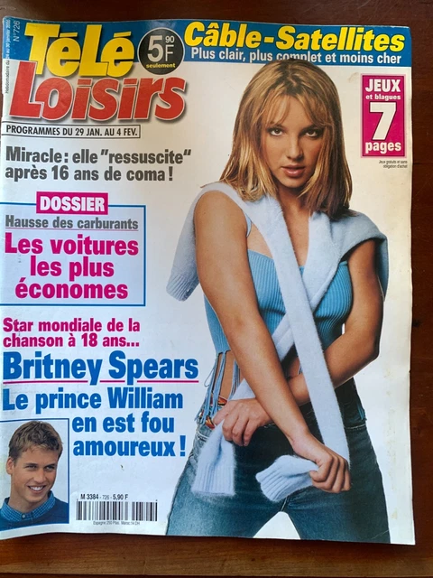 TÉLÉ LOISIRS 24/01/2000; Britney Spears/ Spice Girls/ Christine Bravo ...