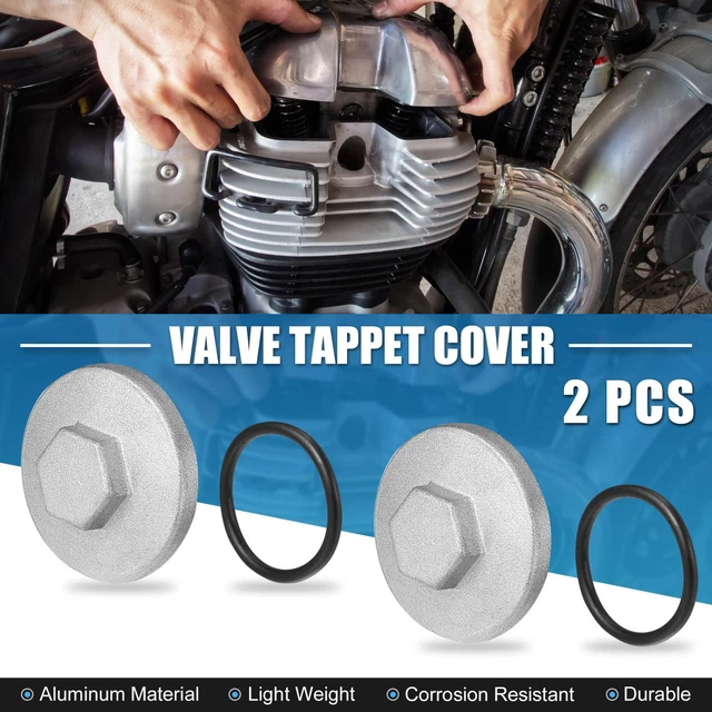 2PCS MOTORBIKE TAPPET Covers Valve Caps for Honda CB350 CB750 GL1000 ...