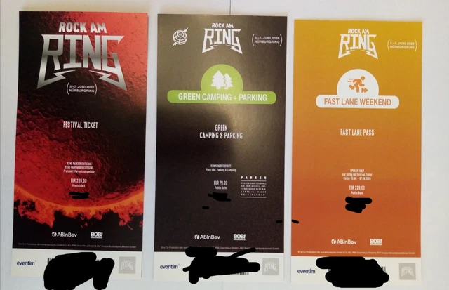 ROCK AM RING 2026 Ticket (+ Green Camping + Fast Lane Pass) EUR 470,00 ...