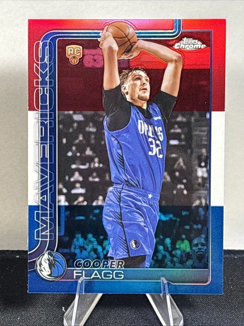 COOPER FLAGG RC 2025 - 2026 Topps CHROME Basketball Red White Blue ...