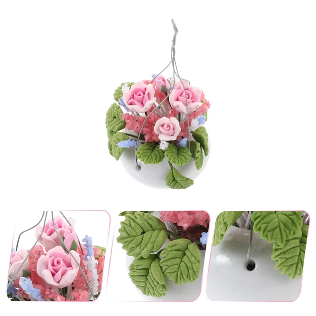 CASA DELLE BAMBOLE mini pianta vasi in vaso decorazione floreale ...