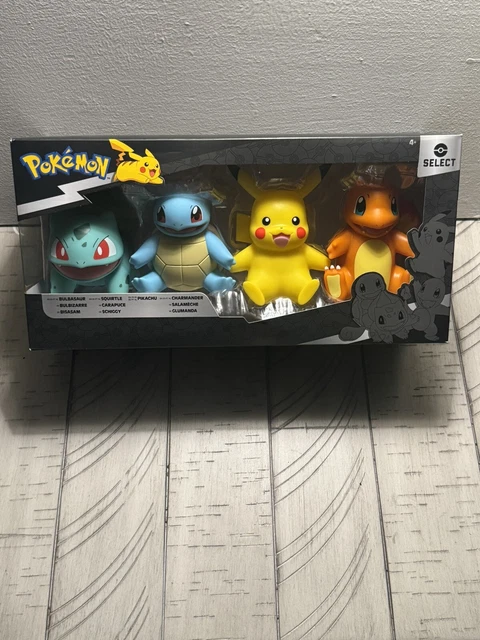POKEMON SELECT BATTLE Figures 4-Pack. Squirtle. Bulbasaur. Pikachu ...