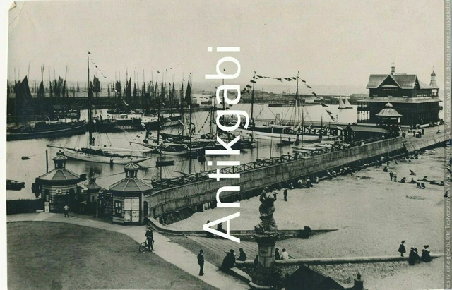 FOTO XL WK2 Hafen Seebad Strand Kreuzer Segelschiffe Port B1.6 EUR 29 ...