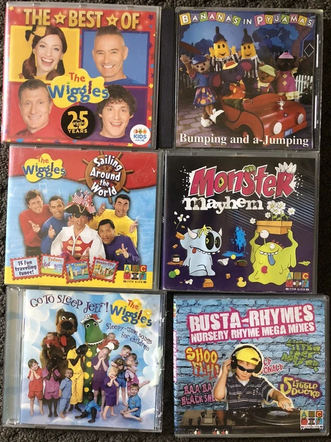 THE WIGGLES ABC Kids Cd Collection X6 Wake Up Jeff Bananas Children’s ...
