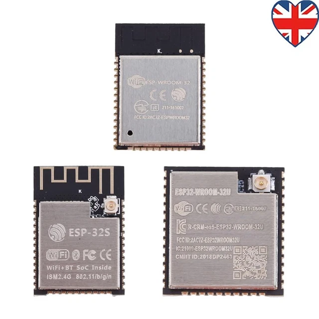 ESP-WROOM-32 WIRELESS MODULE 150 Mbps Hall Sensor for Smart Electronics £5.63 - PicClick UK