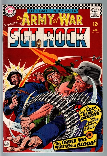 UNSERE ARMEE IM Krieg #166 1966-Dc Krieg Comic-Sgt. Rock-Vf-Vf- EUR 86 ...