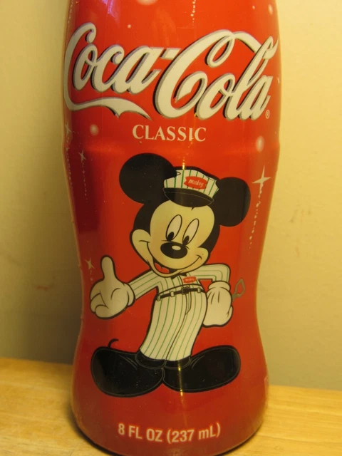 VINTAGE COCA COLA "Limited Edition" Mickey Mouse 75th Anniversary 8 oz ...