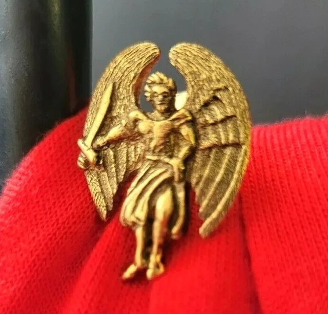SAINT MICHAEL ARCHANGEL Angel Warrior Holding Sward - Lapel Tie Tack ...