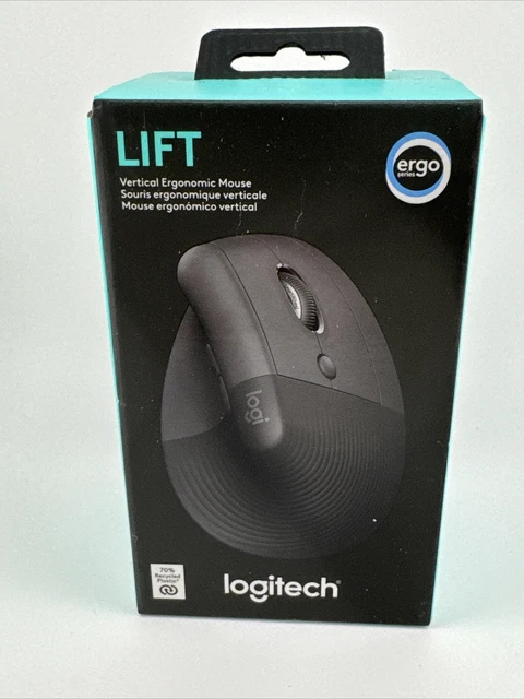 LOGITECH LIFT VERTICAL Ergonomic Mouse Wireless Bluetooth - Black (910 ...
