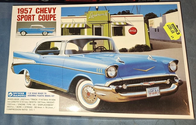 GUNZE SANGYO 1957 Chevy Sport Coupe Modellbausatz EUR 25,00 - PicClick DE