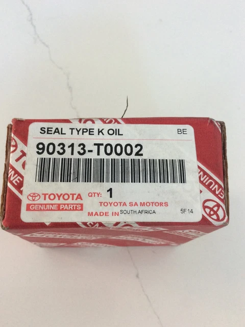 NEW GENUINE TOYOTA Hilux Fortuner Rear Axle Wheel Hub Seal 90313-T0002 ...