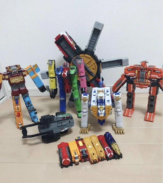 COFFRET DE TRAIN Power Rangers Ressha Sentai ToQger Megazord Morpher 6p ...