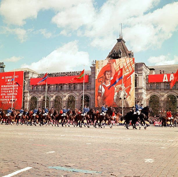 MAY DAY PARADE in Red Square Moscow 9th May 1967 Historic Old Photo 4 ...
