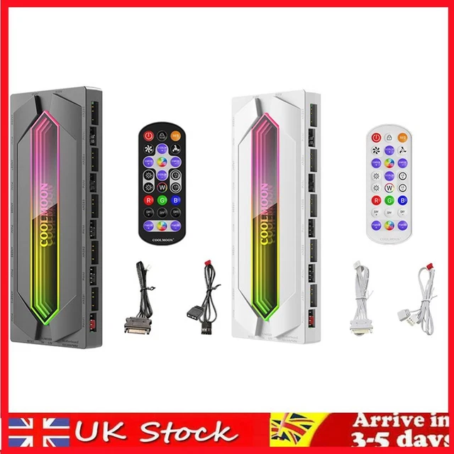 ARGB AND PWM HUB ARGB Controller Kit Computer ARGB Fans Hub for PC RGB ...