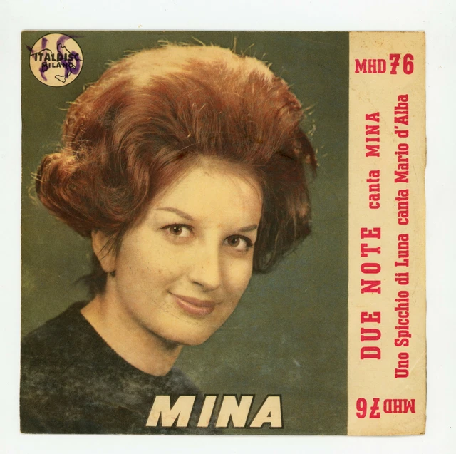 MINA : DUE Note / MARIO D'ALBA : Uno Spicchio Di Luna - 7" ITALIA 1961 ...