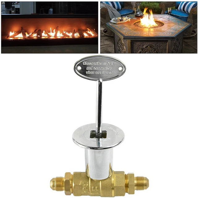 BRASS GAS VALVE Gas Fire Control Valve Control Valve Sleeve Gas Fire ...