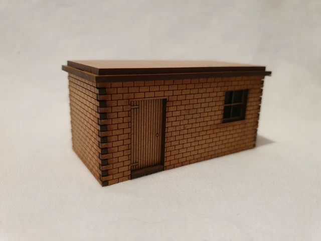 OO GAUGE MODEL Railway MDF Laser Cut Brick Lineside Shed Yard Hut ...