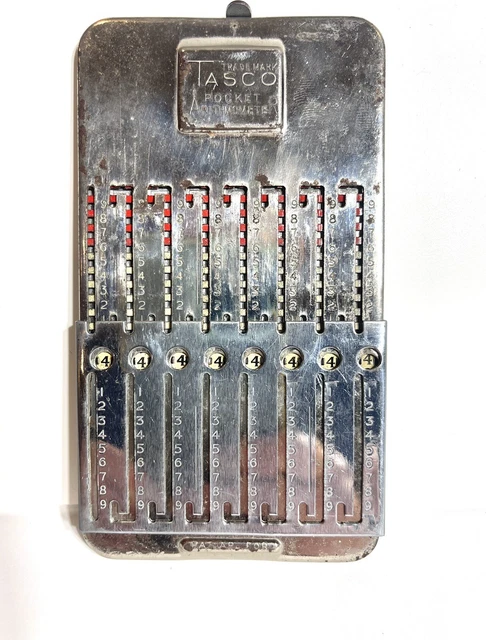 VINTAGE ORIGINAL 1940'S Tasco Pocket Arithmometer $3.50 - PicClick