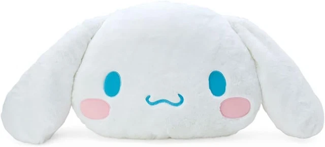 SANRIO CHARACTER CINNAMOROLL Face Shaped Cushion M Stuffed Toy Plush Doll New JP £63.78 ...