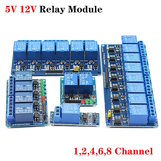 5V-24V RELAY MODULE 1-8 Channel Raspberry Pi ESP8266 ESP32 Optocoupler ...