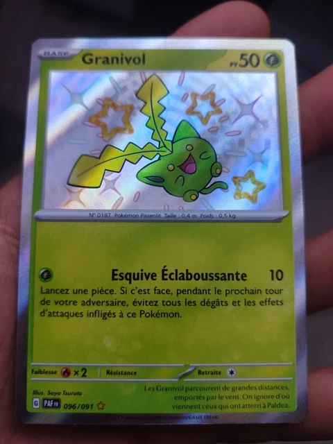 CARTE POKÉMON SHINY GRANIVOL 096/091 - EV4.5 Destinées de Paldea - PAF - FR EUR 3,00 - PicClick FR