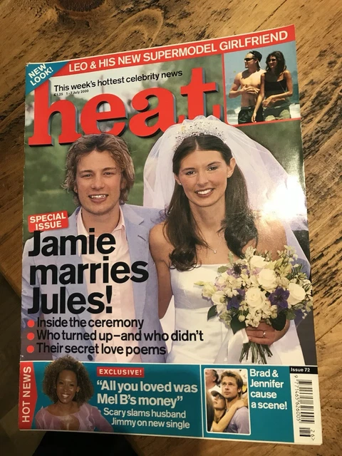 HEAT MAGAZINE ISSUE 72 - Brad Pitt, Jennifer Aniston, Jamie Oliver, Leo ...