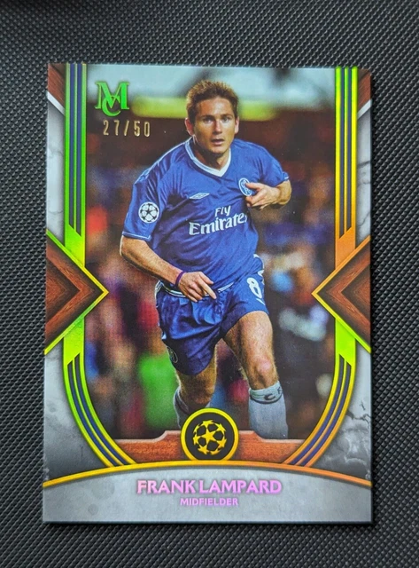 FRANK LAMPARD CHELSEA FC GOLD PARALLEL /50 22-23 Topps collection musée ...
