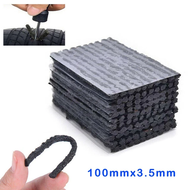 50PACK TUBELESS TIRE Tyre Puncture Repair Kit Strips Plug For Car Van ...