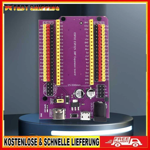 SCHEDA DI SVILUPPO ESP32 NodeMCU-32S Lua TIPO-C/MICRO modulo scheda di ...