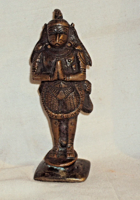 ANTIQUE TRADITIONAL INDIAN Copper Statue God Hanuman Bajrang Bali ...