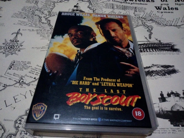 THE LAST BOY Scout warner VHS Big Box Ex Rental Bruce Willis, Damon ...