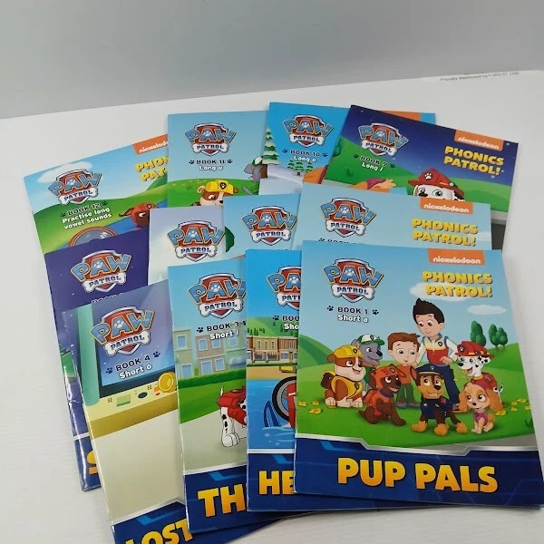 PAW PATROL 'PHONICS Patrol' Book Bundle. Chase, Zuma, Rubble, Ryder x ...