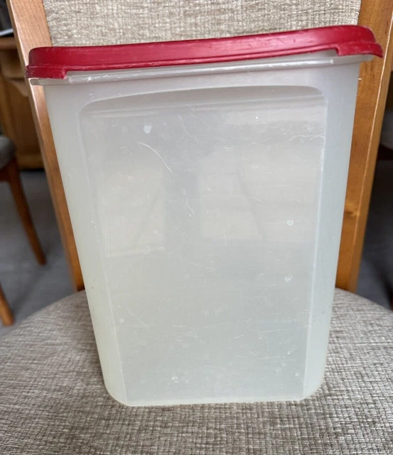 VINTAGE TUPPERWARE SQUARE Size 4 Modular Mates 5.5 litres 1622-7 - red ...