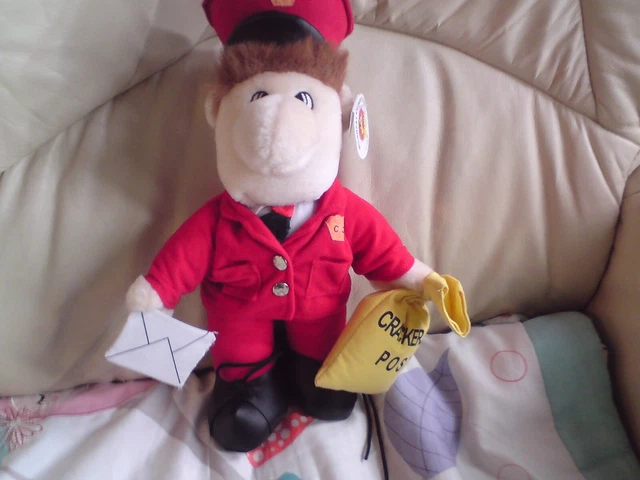 PLUSHPALS LARGE POSTMAN Pat Plush Soft Toy. Red Suit. 34cm Tall Mailman ...