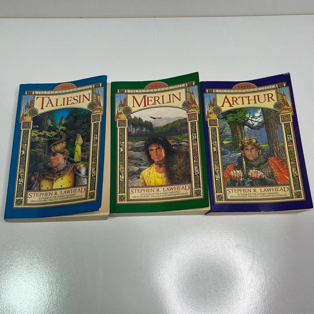 STEPHEN R LAWHEAD The Pendragon Cycle Books 1,2,3 Arthur Merlin ...