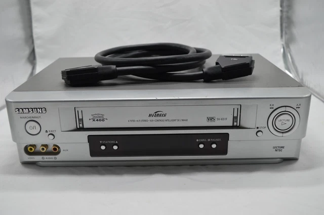 MAGNÉTOSCOPE LECTEUR CASSETTE enregistreur recorder VHS Samsung Hilogic ...