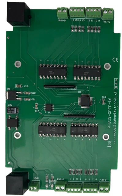 ROCO R-BUS 16FACH Rückmelde Decoder mit Optokoppler EUR 74,38 - PicClick DE