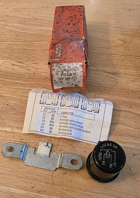 LUCAS RELAY-ELECTRICAL 26RA 12V 20Amp Srb402 Dac1027 Mgb/Gt Tr Jaguar ...