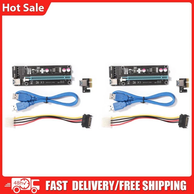 PCIE PCI EXPRESS 1x To 16x Extender Riser Card Adapter USB 3.0 Cable for GPU $17.81 - PicClick AU