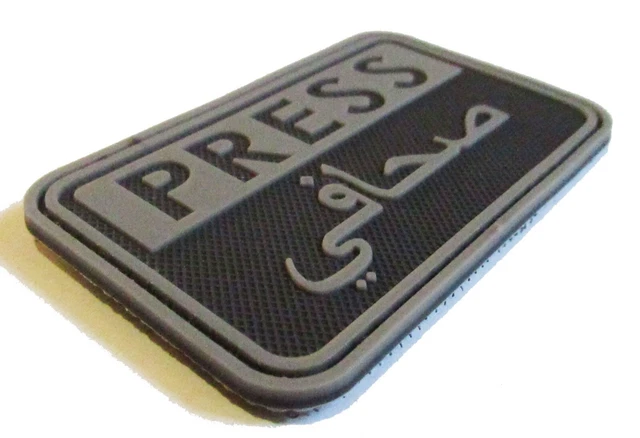 PATCHE PRESS JOURNALISTE guerre PVC souple 3D tactical morale patch ...