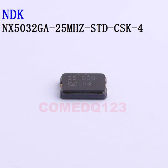 10 PZ NX5032GA-25MHZ-STD-CSK-4 25 MHz 8pF ±20ppm -10°C~+70°C SMD 5032 ...