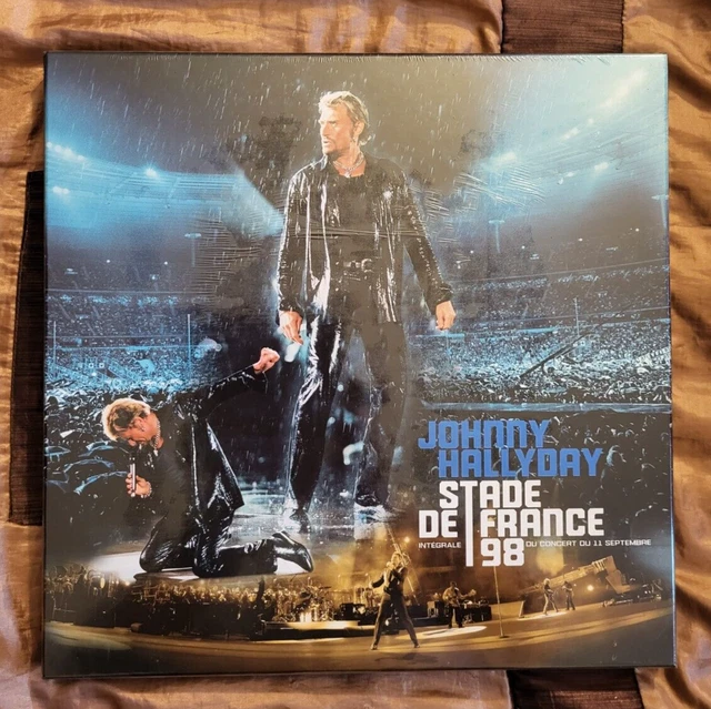 BOX 4 LP - Johnny Hallyday Stade De France 98 - VINYLES COULEUR NEUF ...