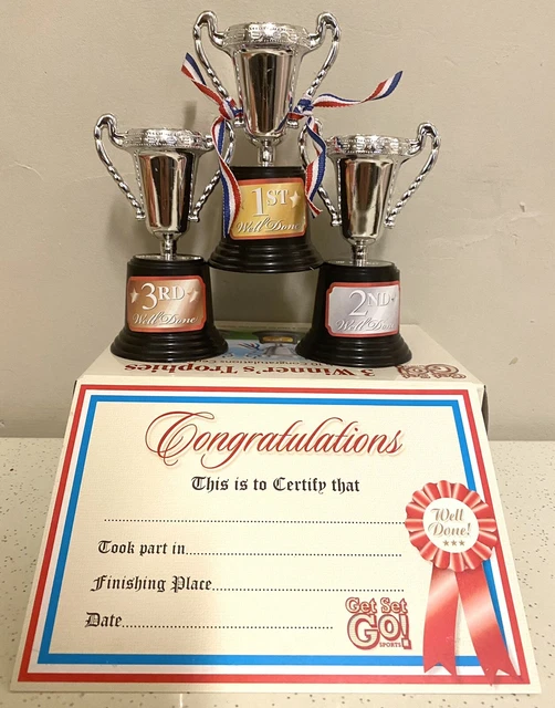 SCHOOL REWARD TROPHIES Certificates Sports Day Competition 1st 2nd 3rd ...